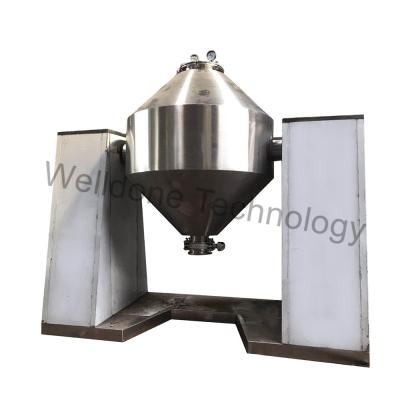 China Double Cone Powder Mixer 100L Herbals Powder Blender with PLC Control for sale