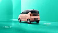 China Wuling Mini Hongguang Macaron 100km Low Speed 4 Wheel Four Seats Electric Cars Adults Vehicles Ev Car E Car Electric for sale