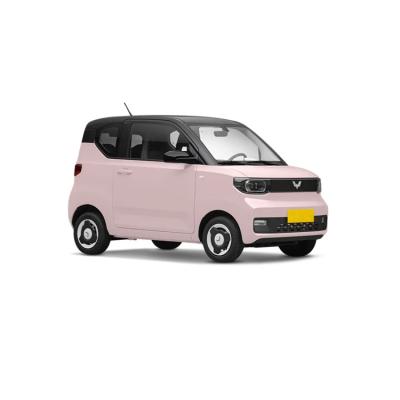 China 100% Electric Battery Electric Vehicle Auto Wuling Mini Ev 2023 3 Door 4 Seater Pink for sale