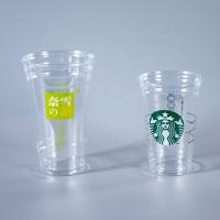China Cold Drink Eco Friendly Biodegradable Compostable Clear PET Disposable PLA Cups Plastic for sale