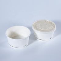 China Restaurant Essential Logo Printed Soup Paper Bowl with Lid Eco-Friendly Material for sale