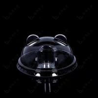 China Provided Freely Sample PET/RPET Plastic Flat Dome Diamond Insert Lids for Cold Drink Cup for sale