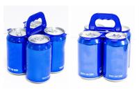 China 4-pack and 6-pack Plastic Handle for Beverage Beer Cans in Red Yellow Black Blue Green for sale