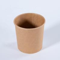 China Salads Kraft Paper Soup Bowl/ Food Container With Lids Disposable Take Away Bowl for sale