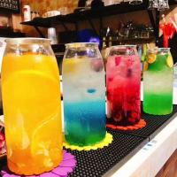 China Sample Availabled 250ml 370ml 420ml 500ml 650ml PET Plastic Can with Aluminum Lid for sale