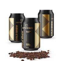 China Sample Availabled 250ml 370ml 420ml 500ml 650ml PET Plastic Can with Aluminum Lid for sale