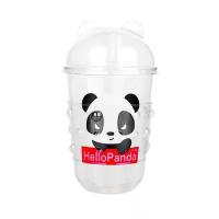 China 500ml Disposable PLA Plastic Round Bottom Yogurt Cup 96-Caliber Biodegradable U Shape Cup for sale