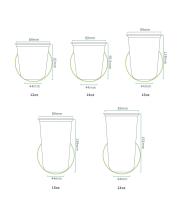 China 16 OZ Customized Logo Printed U Shaped PET/RPET Beverage Cup for Compostable Ice Cream for sale