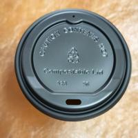 China 62mm/73mm/80mm/90mm/115mm Colorful Design Biodegradable CPLA Paper Lid for Coffee Cup for sale