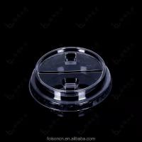 China Eco-friendly PET Plastic Flat Lids Cover for Cold Drink Cup Sample Provided Freely for sale
