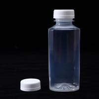 China 250ml 350ml 500ml PP Plastic Heat-Resistant Beverage Square Bottles with Cap OEM/ODM for sale