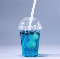 China 95 Caliber Transparent PLA Disposable Plastic Cup with Dome Lid 20oz 16oz 12oz 9oz for sale