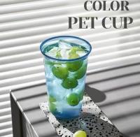 China Custom Print Logo Bubble Tea Cup Juice Smoothie Cup 16oz/500ml/24oz/700ml for sale