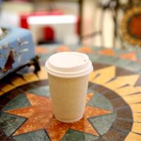 China 100% Biodegradable Disposable 8OZ Sugarcane Bagasse Pulp Paper Cup Custom Logo for sale