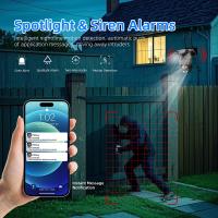 China 4 Lens Security Camera Wireless Outdoor 4x2MP FHD PTZ 360 WiFi Surveillance with Color Night Vision IP65 for sale