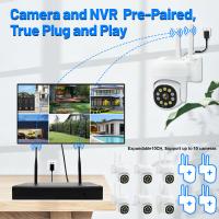 China Wireless Outdoor Security Camera System 3MP PTZ NVR 6 Cameras AI Human Detection IP66 for sale