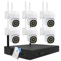 China Wireless Outdoor Security Camera System 3MP PTZ NVR 6 Cameras AI Human Detection IP66 for sale