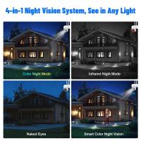 China Wireless Outdoor Security Camera System 3MP PTZ NVR 6 Cameras AI Human Detection IP66 for sale