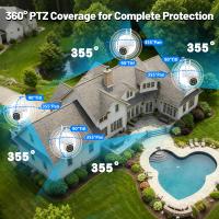 China Wireless Outdoor Security Camera System 3MP PTZ NVR 6 Cameras AI Human Detection IP66 for sale