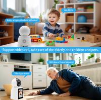 China 3MP Dome Security Camera 360 Pan Tilt AI Human Detection Two Way Audio Night Vision 2.4G WiFi Indoor Outdoor for sale