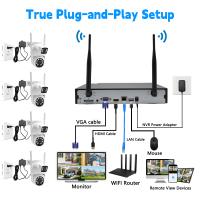 China 3MP+3MP Dual-Lens PTZ Dome Camera System 4PCS 16CH NVR 360° Night Vision Two-Way Audio IP66 for sale