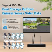 China 4CH 3MP PTZ Security Camera System 10CH WiFi NVR Kit 4 Outdoor IP65 Cameras 30m Night Vision Two-Way Audio Plug-and-Play Support 6TB HDD for sale