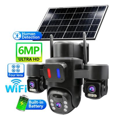 China Solar Powered Wireless Outdoor Security Camera, 14 PCS LED Fill Lights, PIR Human Motion Detection, WiFi Connection, IP66 Weatherproof Two-Way Audio Surveillance Camera for Yard Garage Home Monitoring for sale