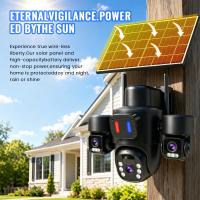 China Solar Powered Wireless Outdoor Security Camera, 14 PCS LED Fill Lights, PIR Human Motion Detection, WiFi Connection, IP66 Weatherproof Two-Way Audio Surveillance Camera for Yard Garage Home Monitoring for sale