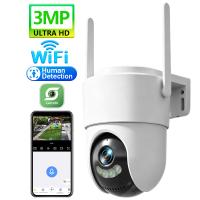 China 3MP Ultra HD WiFi6 PTZ Wireless IP Camera, Dual Mode Night Vision, Smart AI Human Auto Tracking, Two-Way Talk Audio, Works with Alexa Google Home Voice Assistant, Weatherproof Home Security Camera for sale