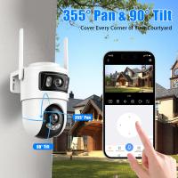 China AI Smart 3MP PTZ WiFi Security Camera, Wide Angle Surveillance Camera with Night Vision, Two-Way Audio, AI Human Auto-Tracking, Motion Alert, Weatherproof Outdoor Home Security Camera for sale