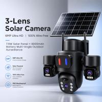 China Solar Powered Wireless Outdoor Security Camera, 14 PCS LED Fill Lights, PIR Human Motion Detection, WiFi Connection, IP66 Weatherproof Two-Way Audio Surveillance Camera for Yard Garage Home Monitoring for sale