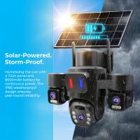 China Solar Powered Wireless Outdoor Security Camera, 14 PCS LED Fill Lights, PIR Human Motion Detection, WiFi Connection, IP66 Weatherproof Two-Way Audio Surveillance Camera for Yard Garage Home Monitoring for sale