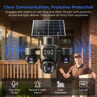 China 7.5W Solar Dome Camera, Built-in 8000mAh Battery, Full Wireless WiFi, Two-Way Audio, H.265 Encoding, High Performance CMOS Sensor for Outdoor Security for sale