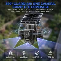 China 7.5W Solar Dome Camera, Built-in 8000mAh Battery, Full Wireless WiFi, Two-Way Audio, H.265 Encoding, High Performance CMOS Sensor for Outdoor Security for sale