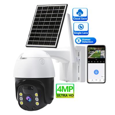 China 4MP Ultra HD Solar Security Camera, Outdoor Wireless WiFi PTZ Camera with Solar Self-Charging, IP65 Waterproof Home Surveillance Camera, Smart Human Detection, Two-Way Audio & Full Color Night Vision for sale