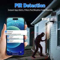 China 4MP Ultra HD Solar Security Camera, Outdoor Wireless WiFi PTZ Camera with Solar Self-Charging, IP65 Waterproof Home Surveillance Camera, Smart Human Detection, Two-Way Audio & Full Color Night Vision for sale