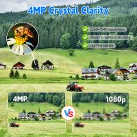 China 4MP Ultra HD Solar Security Camera, Outdoor Wireless WiFi PTZ Camera with Solar Self-Charging, IP65 Waterproof Home Surveillance Camera, Smart Human Detection, Two-Way Audio & Full Color Night Vision for sale