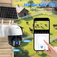 China 4MP Ultra HD Solar Security Camera, Outdoor Wireless WiFi PTZ Camera with Solar Self-Charging, IP65 Waterproof Home Surveillance Camera, Smart Human Detection, Two-Way Audio & Full Color Night Vision for sale