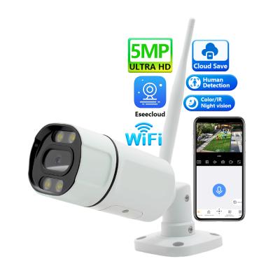 China 5mp Dual‑band Wifi Bullet Security Camera H.265 Dual‑light Night Vision Ai Human Detection Two‑way Audio Bluetooth Pairing Ip66 Outdoor Surveillance Camera Support Tf Card & Cloud Storage for sale