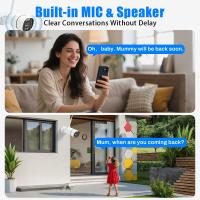 China 5mp Dual‑band Wifi Bullet Security Camera H.265 Dual‑light Night Vision Ai Human Detection Two‑way Audio Bluetooth Pairing Ip66 Outdoor Surveillance Camera Support Tf Card & Cloud Storage for sale