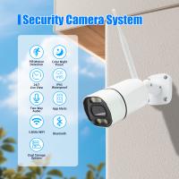 China 5mp Dual‑band Wifi Bullet Security Camera H.265 Dual‑light Night Vision Ai Human Detection Two‑way Audio Bluetooth Pairing Ip66 Outdoor Surveillance Camera Support Tf Card & Cloud Storage for sale