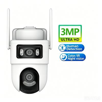 China AI Smart 3MP PTZ WiFi Security Camera, Wide Angle Surveillance Camera with Night Vision, Two-Way Audio, AI Human Auto-Tracking, Motion Alert, Weatherproof Outdoor Home Security Camera for sale