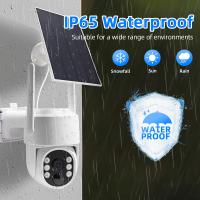 China 4MP Solar Security Camera Outdoor Wireless WiFi PTZ Surveillance Camera, Built‑in Battery, AI Human Detection, Two‑Way Audio, Dual Light Night Vision, IP66 Waterproof for Home Outside Monitoring for sale