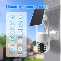China 4MP Solar Security Camera Outdoor Wireless WiFi PTZ Surveillance Camera, Built‑in Battery, AI Human Detection, Two‑Way Audio, Dual Light Night Vision, IP66 Waterproof for Home Outside Monitoring for sale