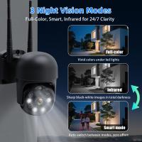 China 5MP Outdoor WiFi PTZ Security Camera,Human Motion Auto‑Tracking,Full‑Color Night Vision,Two‑Way Talk,IP65 Waterproof Wireless Dome IP Camera for sale