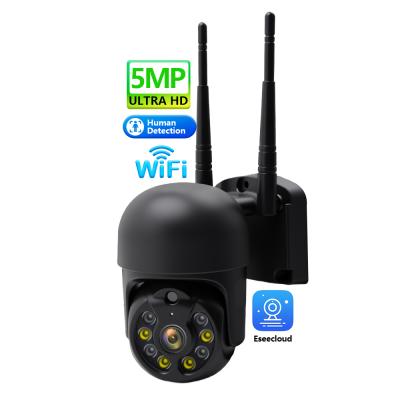 China 5MP Outdoor WiFi PTZ Security Camera,Human Motion Auto‑Tracking,Full‑Color Night Vision,Two‑Way Talk,IP65 Waterproof Wireless Dome IP Camera for sale