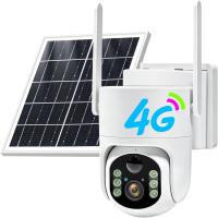 China 4G Solar Powered PTZ Security Camera 3MP Single Lens for off grid outdoor monitoring It supports remote live view with solar supply smart human detection two way audio and voice assistant control for sale