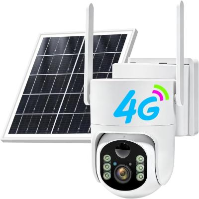 China 4G Solar Powered PTZ Security Camera 3MP Single Lens for off grid outdoor monitoring It supports remote live view with solar supply smart human detection two way audio and voice assistant control for sale