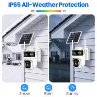 China 4g Solar Powered Ptz Security Camera 3mp Dual Lens For General Outdoor Monitoring Dual Lenses Capture Broader Scenes With Solar Supply Smart Human Detection Two Way Audio Voice Assistant Control for sale