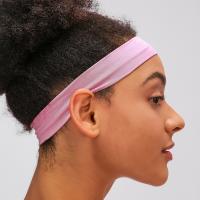 China 100% Spandex Stretch Yoga Sports Headband Moisture Wicking Non Slip Pink for Running Workouts for sale